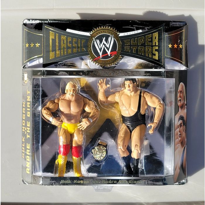 Wwe Wwf Ljn Classic Superstars Hulk Hogan Vs Andre The Giant Wrestling Figures On Ebid United