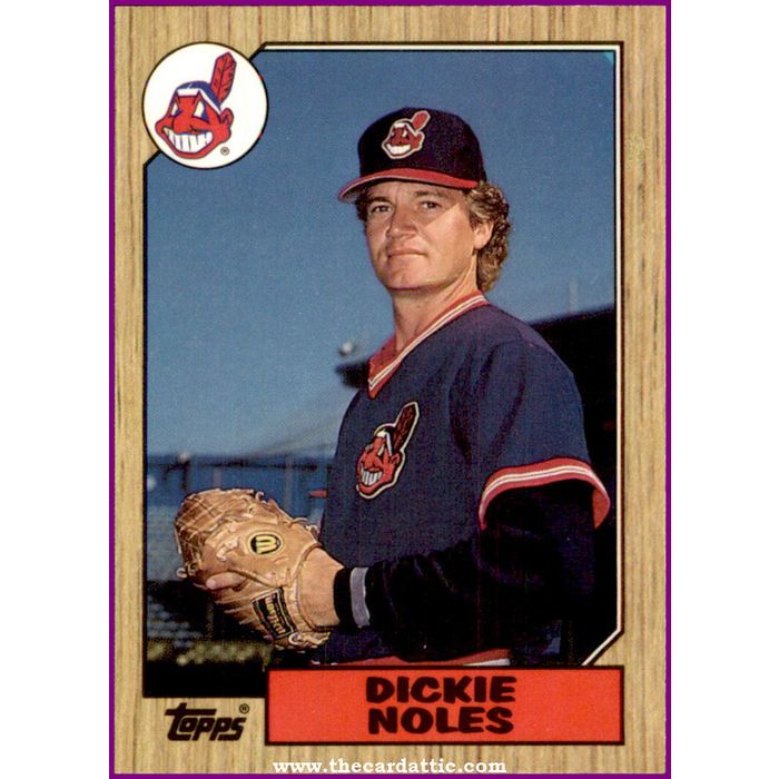 Sku5mrb101 1987 Topps Tiffany 244 Dickie Noles Indians On Ebid United States 196075137