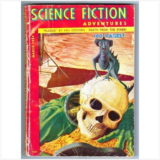 Science Fiction Adventures Pulp Magazine Volume 2 Number 2 March 1954 Gd On Ebid United Kingdom