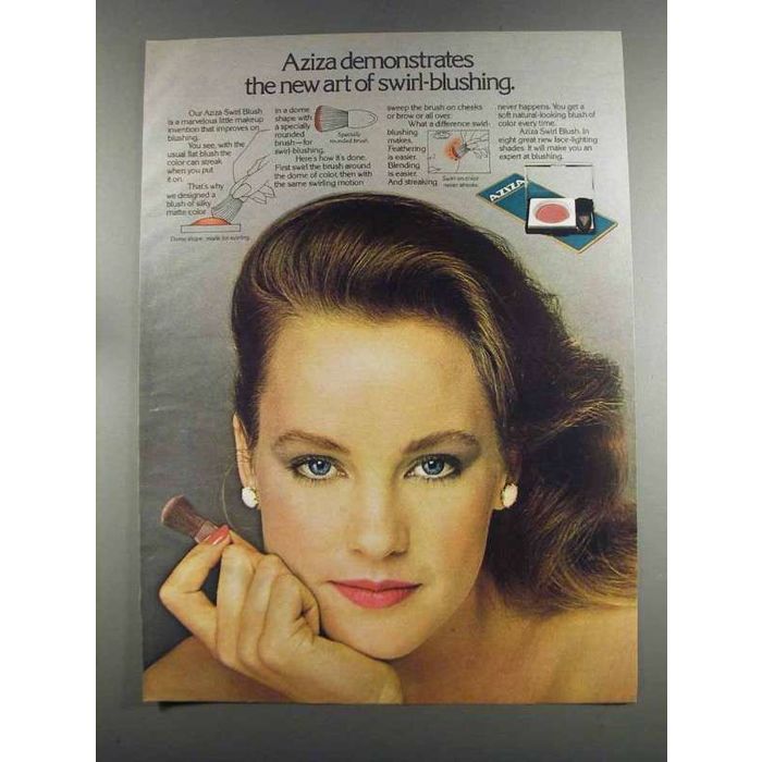 1982 Aziza Swirl Blush Ad - Demonstrates New Art on eBid United States ...