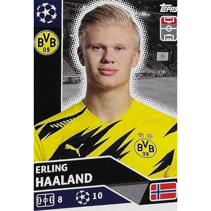 Topps UEFA Champions League 2020 21 Stickers DOR18 Haaland Erling Topps UEFA Champions League 2020 21 Stickers DOR18 Haaland Erling