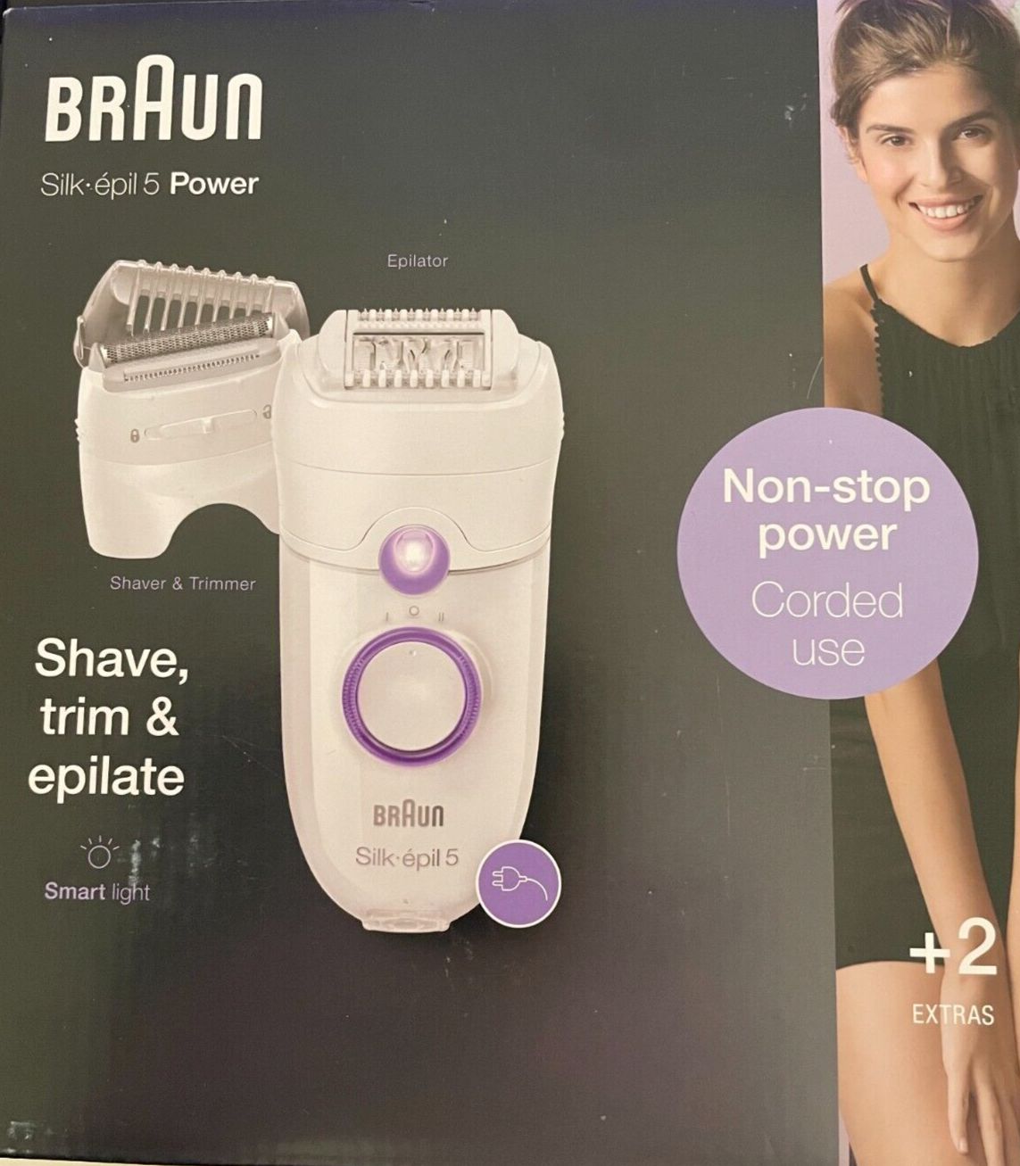 Braun Silk Epil 5 SE 5-625P Epilator, Shaver & Trimmer + 2 Extras [New ...